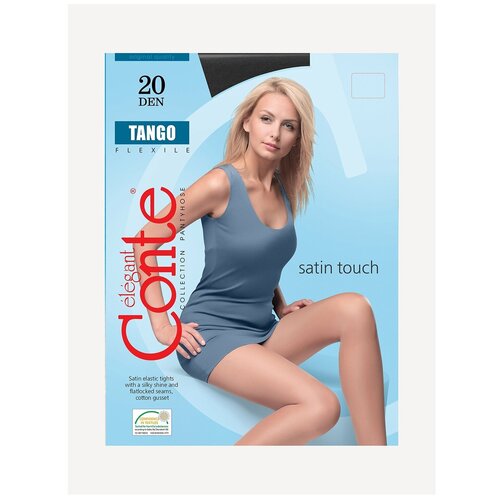 Колготки Conte elegant Tango, 20 den, размер 4, черный