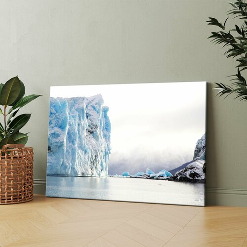 Картина на холсте (большой айсберг(1)) 60x80 см. Интерьерная, на стену.