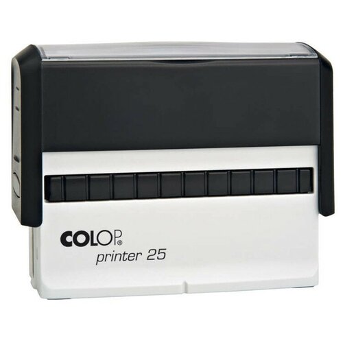 Оснастка Colop Printer 25 для печати, штампа, факсимиле. Поле: 75х15 мм. Корпус: черный.