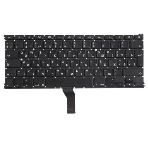 Клавиатуры и кнопки / Клавиатура для для MacBook Air 13 A1369 A1466, для Mid 2011 - Early 2017, Г-образный Enter RUS ZeepDeep