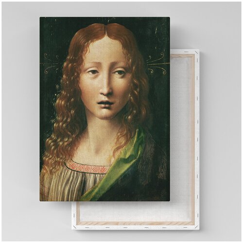 Картина на холсте с подрамником / Leonardo da Vinci - Head of the Saviour / Леонардо да Винчи