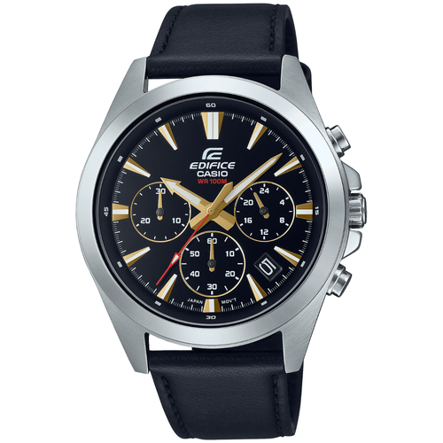 Наручные часы CASIO Edifice EFV-630L-1A, черный, золотой
