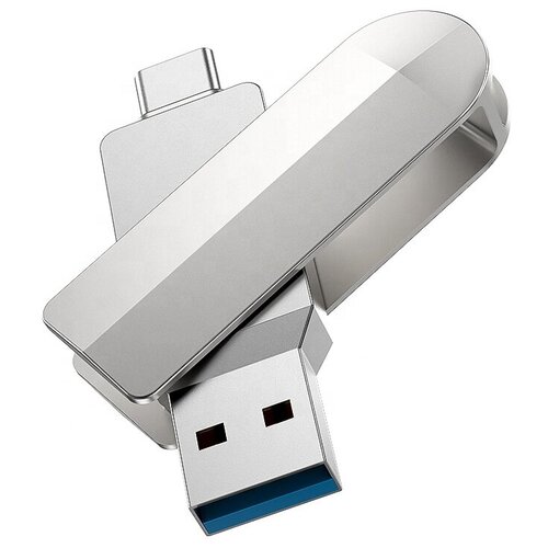 USB флеш-накопитель HOCO UD10 Wise, USB 3.0/Type-C, 16GB, серебристый