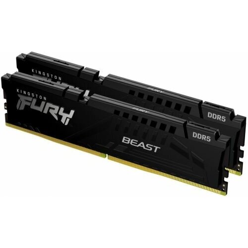 Модуль памяти DDR5 32GB (2*16GB) Kingston FURY KF560C40BBK2-32 Beast Black 6000MHz 1RX8 CL40 1.35V 16Gbit