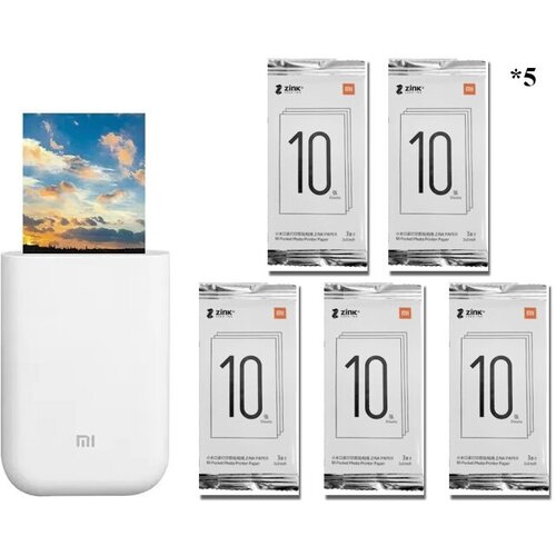 Портативный фотопринтер Xiaomi Mi Portable Photo Printer Комбинация 3