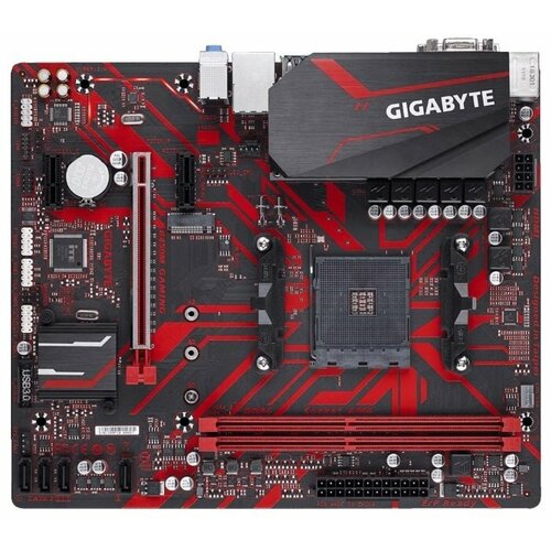 Материнская плата Socket-AM4 mATX B450 Gigabyte B450M K