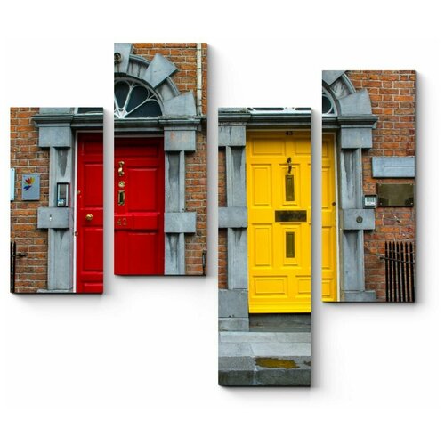 Модульная картина Красочные двери в Килкенни124x116