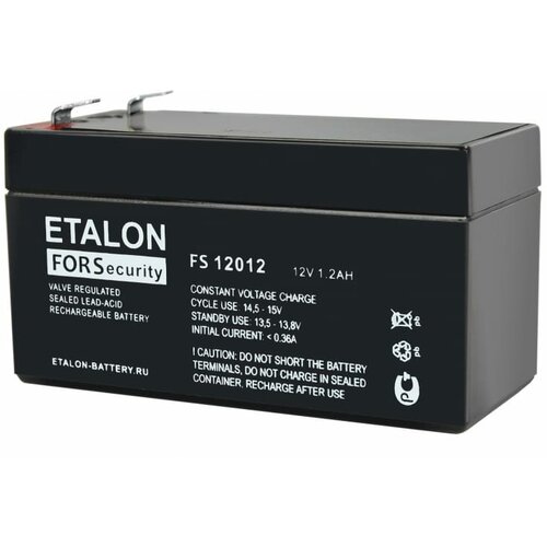 Аккумулятор FS 12В 1,2Ач (FS 12012) | код.100-12/012S | Etalon battery (5шт. в упак.)