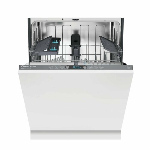 Посудомоечная машина встраиваемая 60 см Candy Rapido CI 3C9F0A-08, на 13 комплектов посуды, 8 программ, инверторный мотор, электронное управление, отсрочка старта, беспроводное подключение hOn, конденсационная сушка, программа быстрой мойки