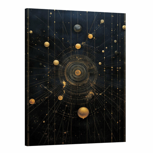 Интерьерная картина 50х70 "Астрономия: Отражение Вселенной"