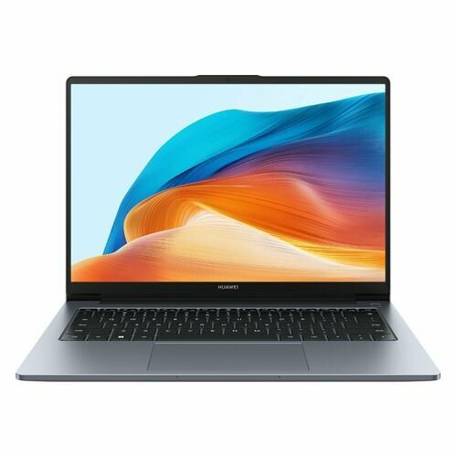 Ноутбук Huawei MateBook D 14 MDF-X 53013TCF, 14", 2023, IPS, Intel Core i5 1240P 1.7ГГц, 12-ядерный, 8ГБ LPDDR4x, 512ГБ SSD, Intel Iris Xe graphics, Windows 11 Home, серый космос
