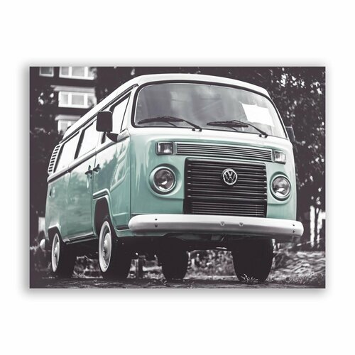 Постер, плакат на бумаге / Volkswagen Retro VW T1 / Размер 60 x 80 см