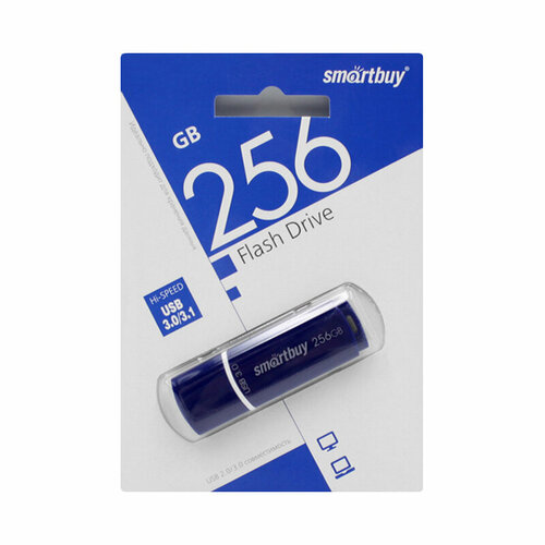 USB-накопитель SmartBuy Crown series USB 3.0 256 ГБ, синий
