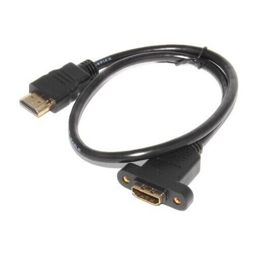 С креплением кабель-удлинитель HDMI m-f 2 метра, шнур папа-мама (2m HDMI)