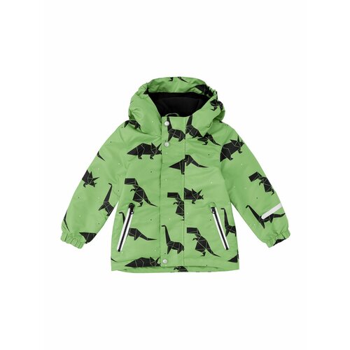 Куртка Oldos Микки, размер 110, зеленый, черный