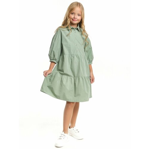 Платье Mini Maxi, размер 128, зеленый