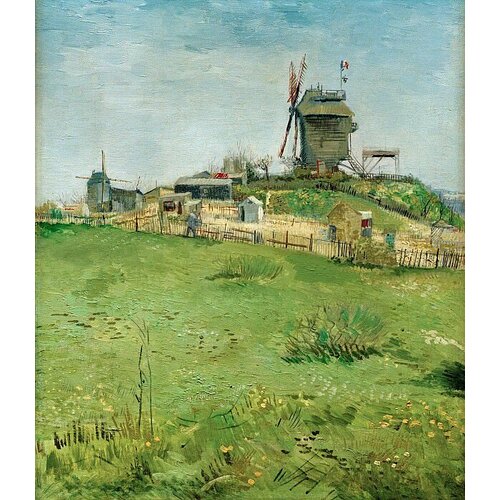 "Мулен де ла Галетт", Ван Гог, Винсент, картина (репродукция) (50х58 см / на подрамнике)