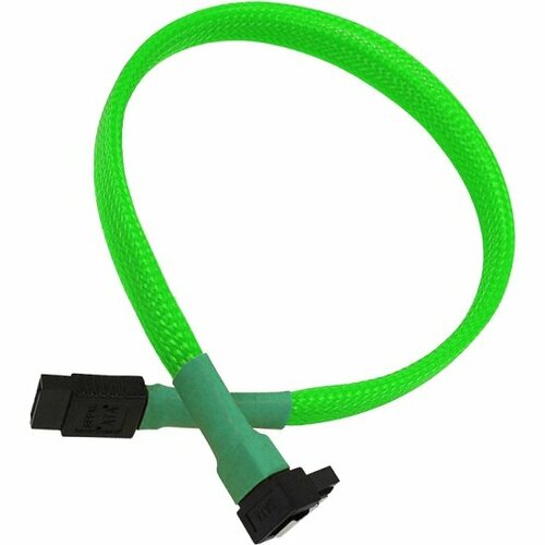 Кабель SATA Nanoxia 60sm, neon Green (NXS6G60NG)