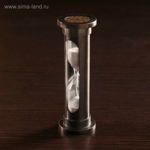 Песочные часы "Время" (1 мин) латунь 4х4х11,5 см