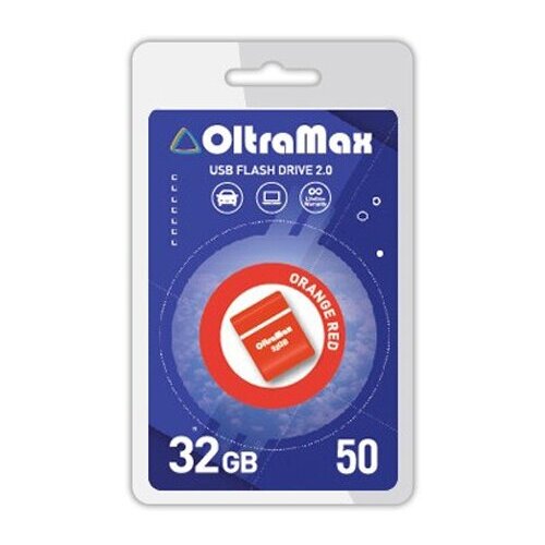 USB Flash Drive 32Gb - OltraMax 50 OM-32GB-50-Orange Red