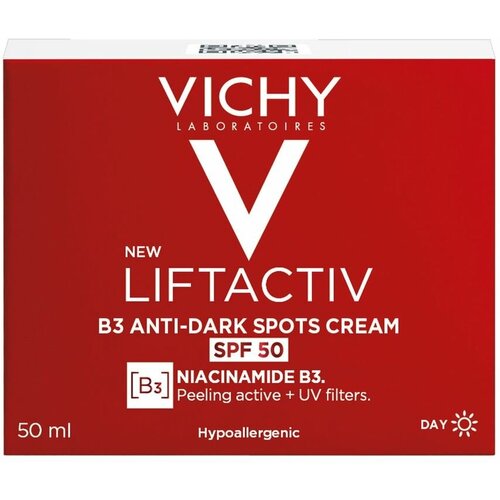 Vichy Лифтактив Крем дневной с витамином В3 против пигментации SPF50 50мл