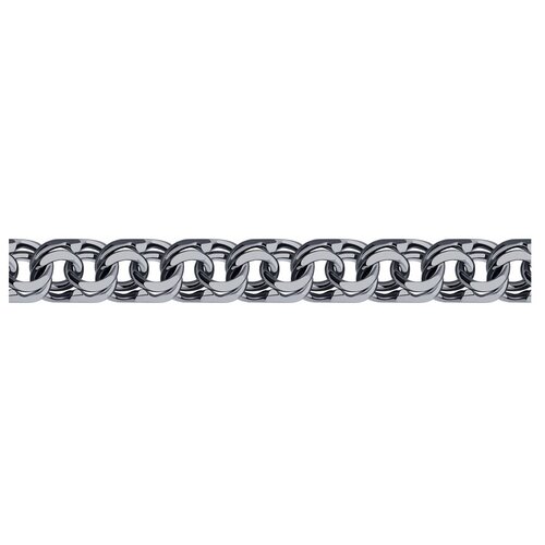 Браслет-цепочка SOKOLOV, серебро, 925 проба, чернение, длина 22 см.