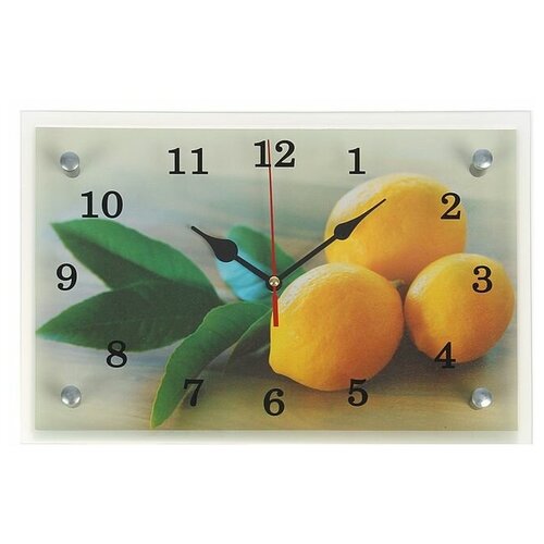 Часы настенные, серия: Кухня, "Лимонный аромат", 20х30 см, микс