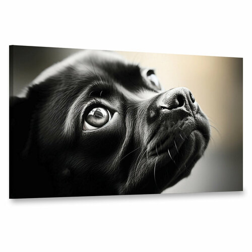 Интерьерная картина 100х60 "Собачка крупный план"
