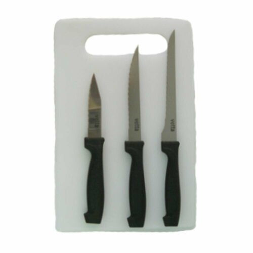 Набор кухонных ножей и разделочной доски - 4 предмета