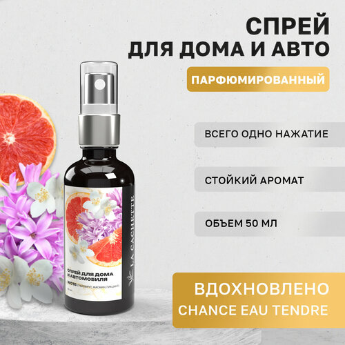 Парфюм для авто и дома W015 Chance eau Tendre, 50 мл спрей (Женский аромат)