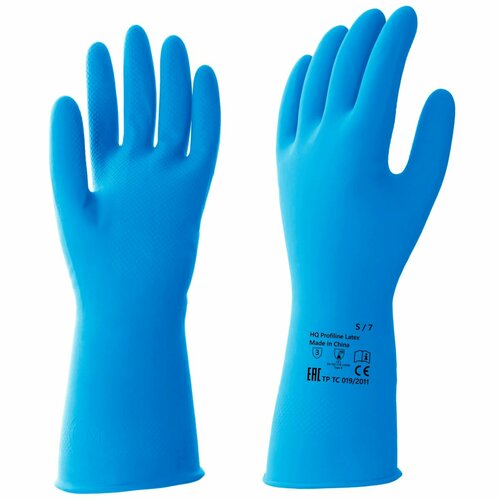 Перчатки латексные HQ Profiline размер XL цвет синий