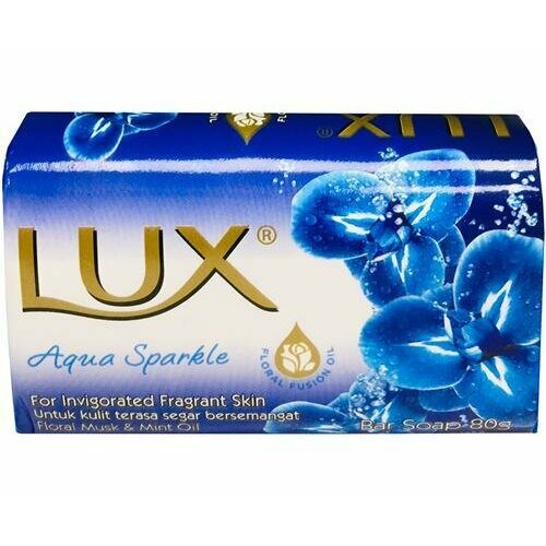 Lux AQUA SPARKLE Bar Soap (Люкс аквамариновый блеск мыло туалетное кусковое), 80 г.