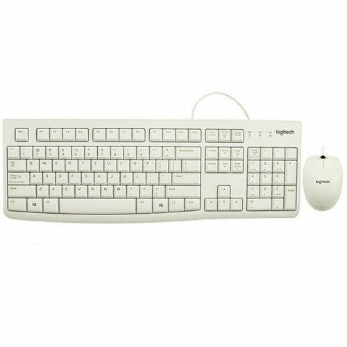 Набор периферии Клавиатура + мышь Logitech Desktop MK120 (белый)