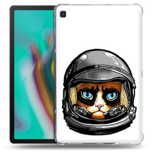 Чехол задняя-панель-накладка-бампер MyPads кот космонавт для Samsung Galaxy Tab S5e 10.5 SM-T720/T725 (2019) противоударный