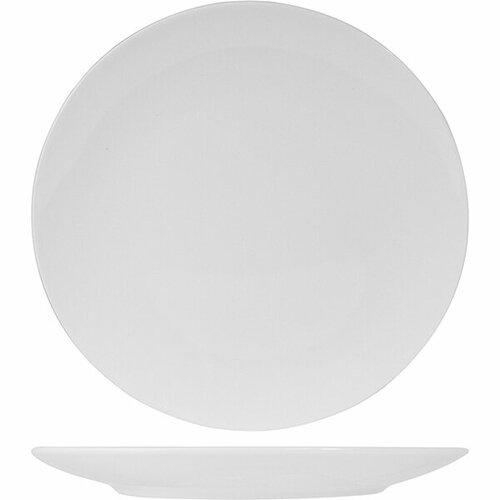 Тарелка мелкая без борта "Кунстверк", 6 шт, фарфор, диаметр 22 см