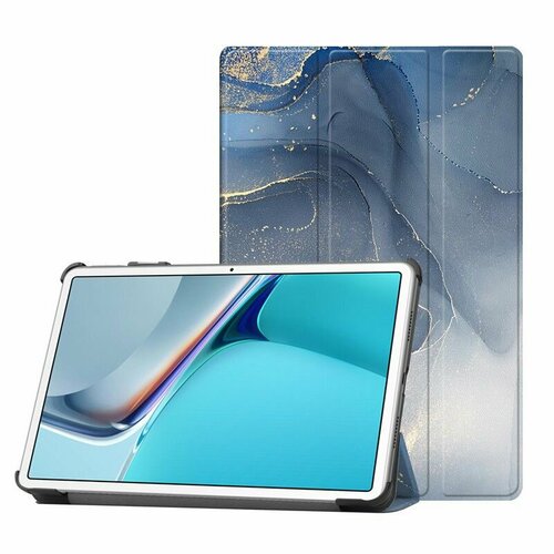 Умный чехол для Samsung Galaxy Tab A9 8.7"/ SM-X110, SM-X115, голубой мрамор