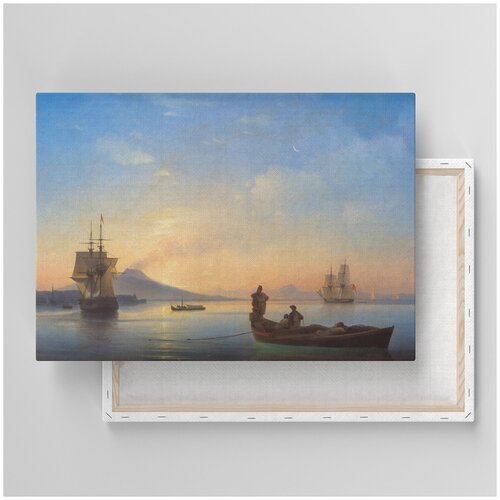 Картина на холсте с подрамником / Aivazovsky Ivan / Айвазовский Иван - Неаполитанский залив утром