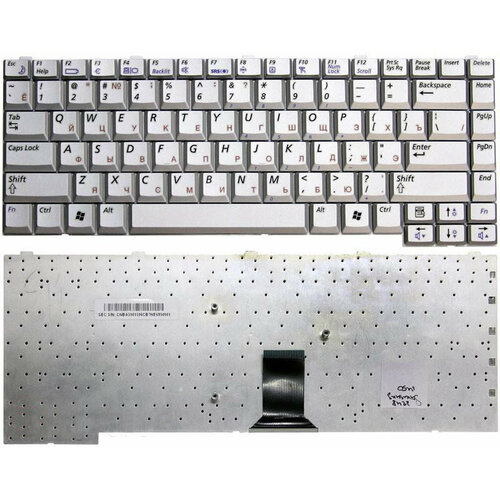 Клавиатура для ноутбука Samsumg BA59-01596D серебристая
