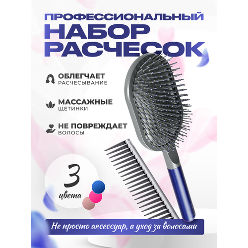 Набор профессиональных расчесок Styling Set 2 в 1 (Prussian Blue)