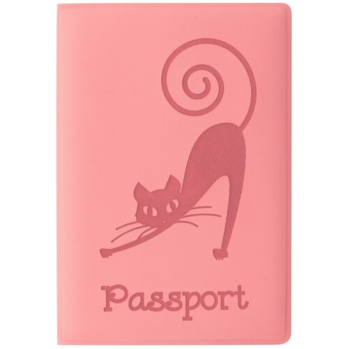 Обложка для паспорта STAFF, розовый