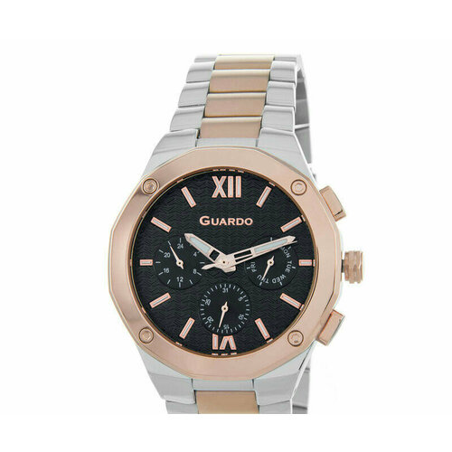 Наручные часы Guardo 12762-5, черный, серебряный