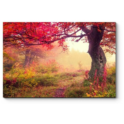 Модульная картина Магический розовый лес 60x40