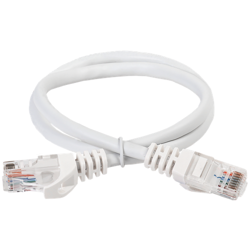 Патч-корд ITK RJ-45 - RJ-45 C5EU, 5E UTP, 5 м, 1 шт., белый