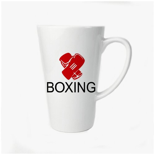Большая конусная кружка CoolPodarok Boxing ( бокс)
