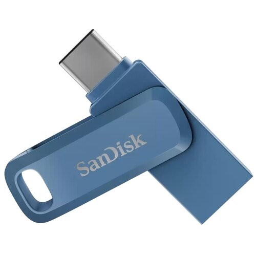 Флешка SanDisk Ultra Dual Drive Go USB Type-C 32 ГБ, 1 шт., синий