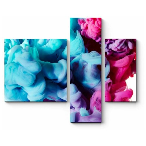 Модульная картина Голубо-розовый туман 120x99
