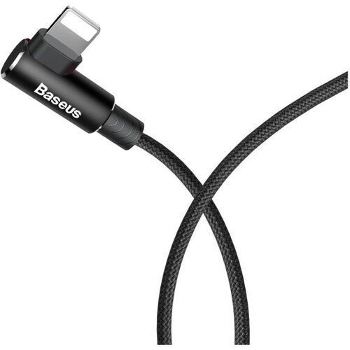 Кабель USB BASEUS MVP Elbow Type, USB - Lightning, 2А, 1 м, черный, угловой