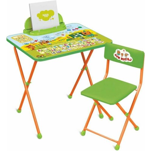 Комплект детской мебели Nika (Ника) Три кота стол и стул, Оранжевый