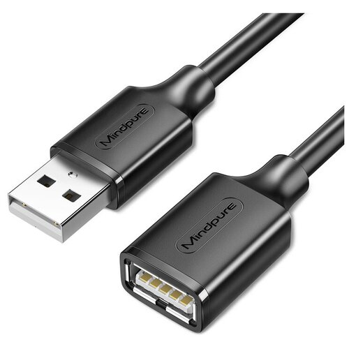 Кабель Mindpure Удлинитель USB AM - USB AF 2.0 US003 1.5м