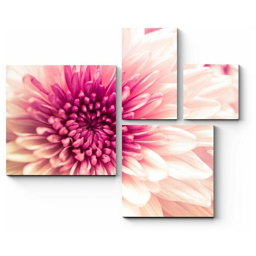 Модульная картина Розовая хризантема182x152